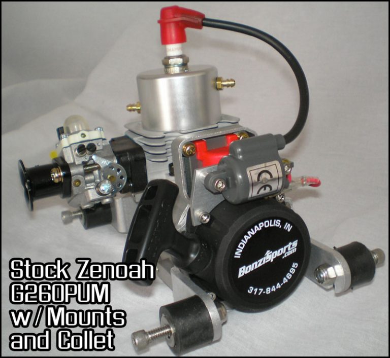 Zenoah G260PUM Marine engine with Mounts & Collet - BONZI Sports Inc