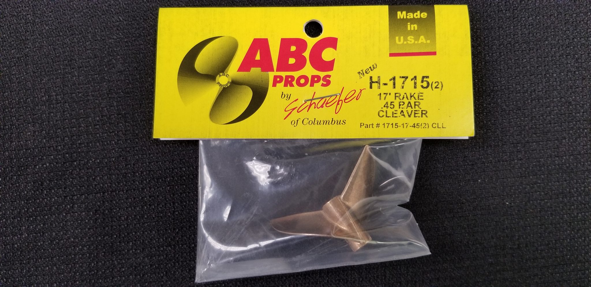 1715 2 Blade Cleaver Propeller Left – RC Boat Propeller | ABC Props ...