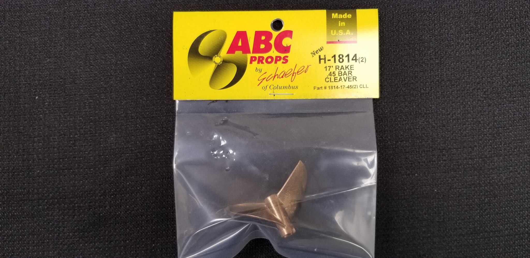 1814 2 Blade Cleaver Propeller Left – RC Boat Propeller | ABC Props ...