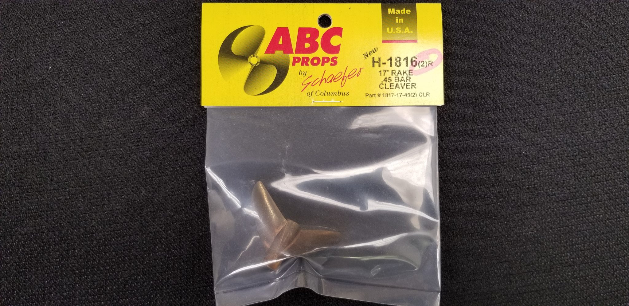 1816 2 Blade Cleaver Propeller Right – RC Boat Propeller | ABC Props ...