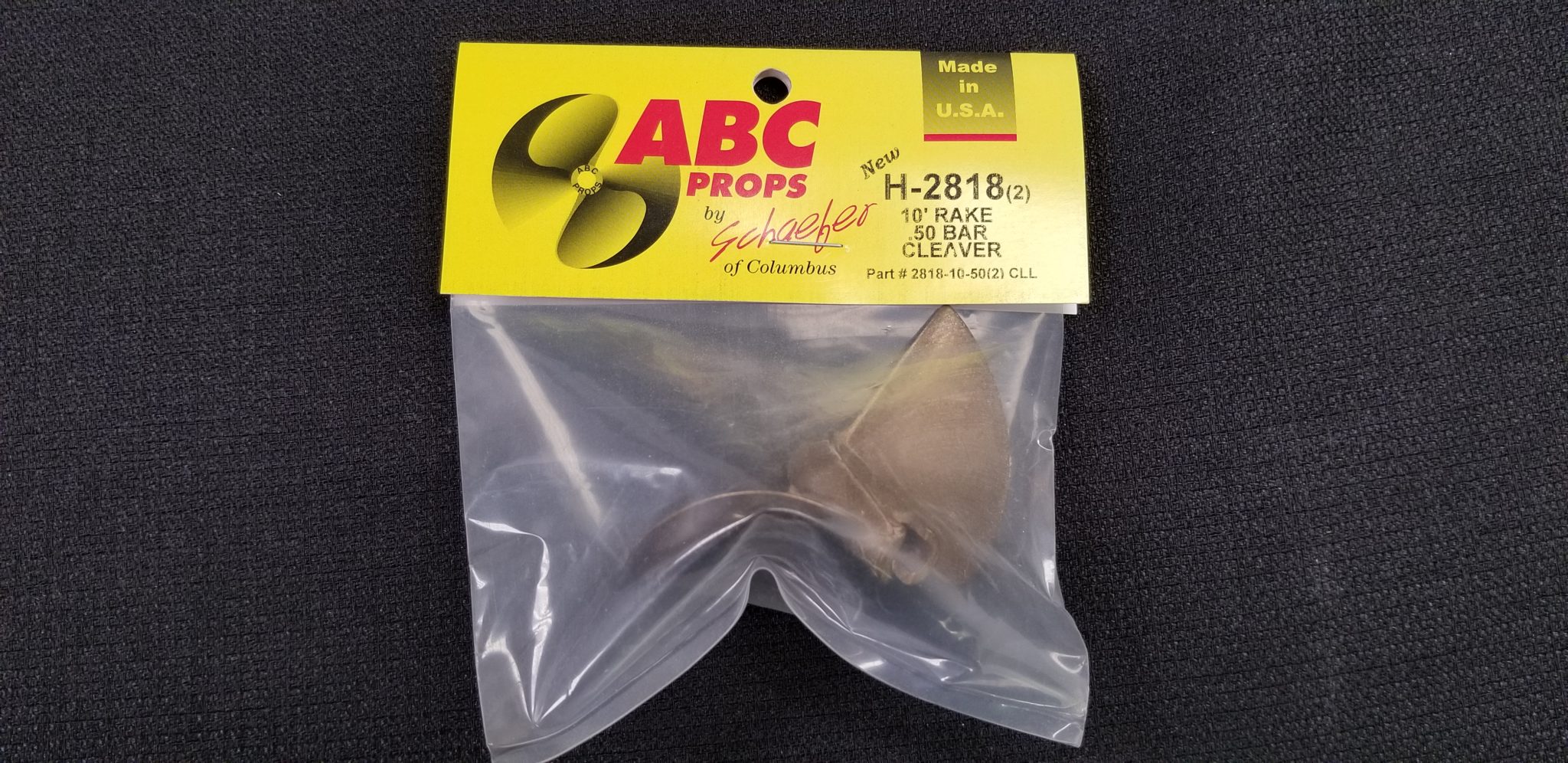 2818 2 Blade Cleaver Propeller Left - RC Boat Propeller | ABC Props ...