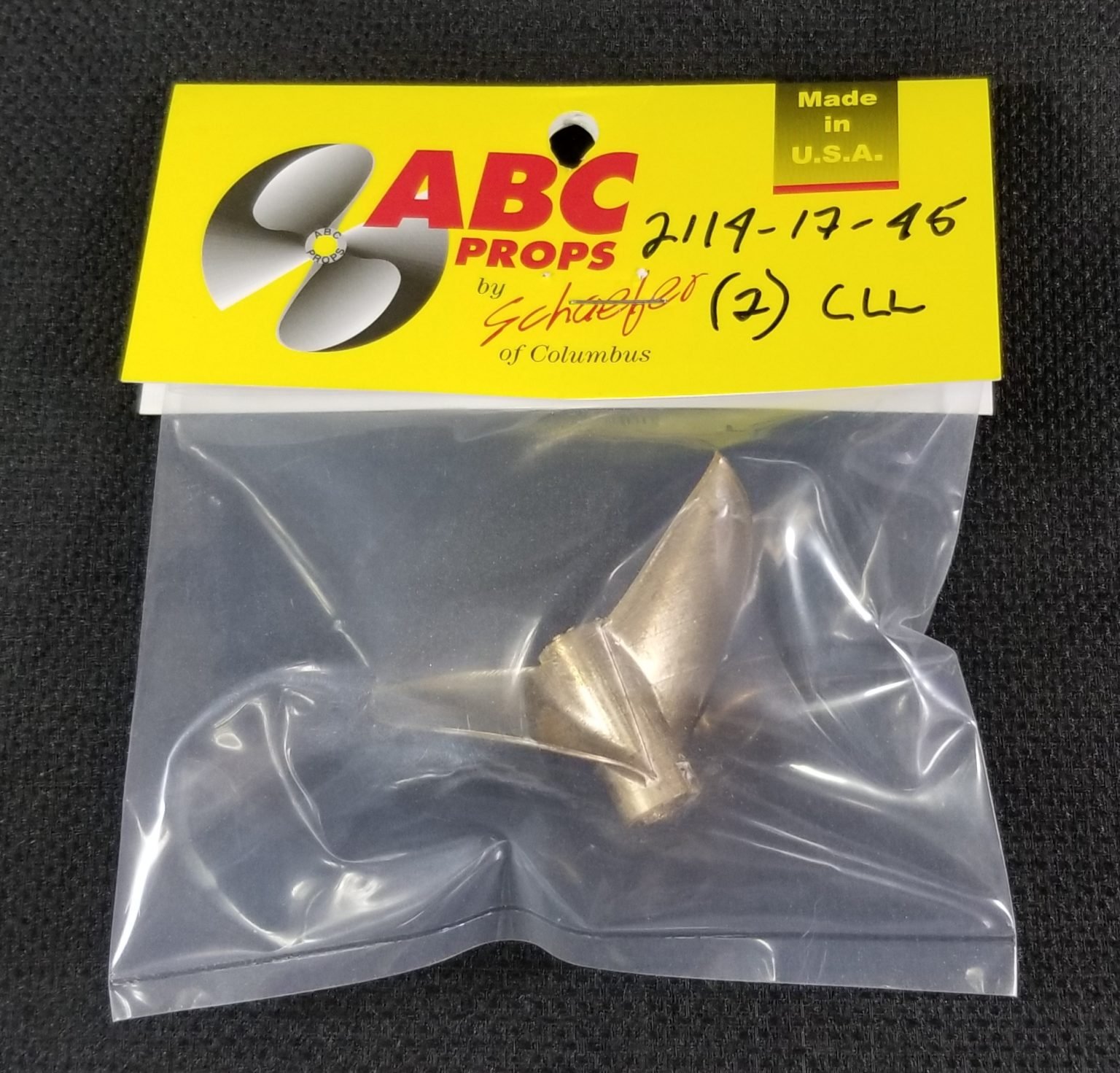 2114 2 Blade Cleaver Propeller Left – RC Boat Propeller | ABC Props ...