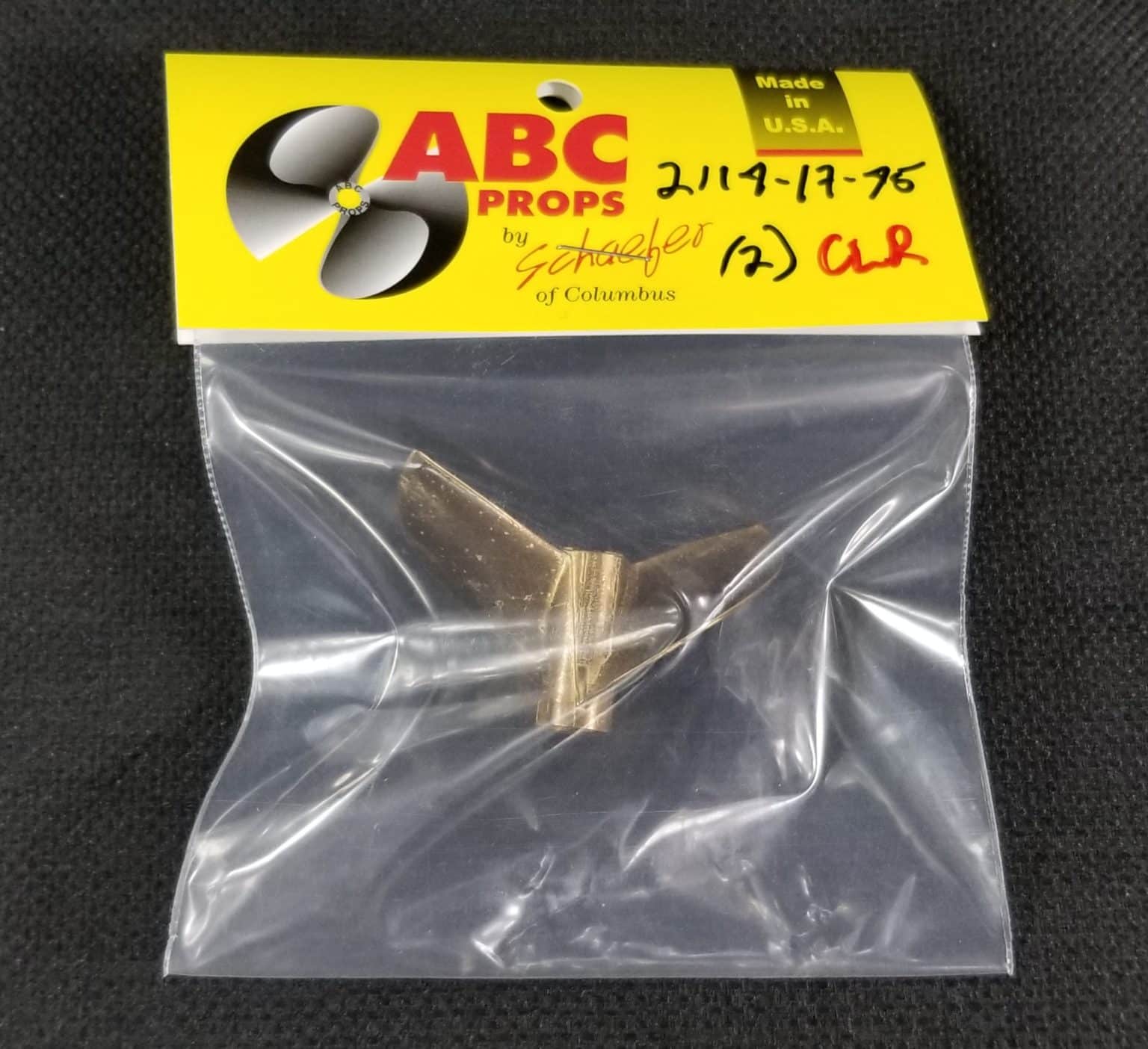 2114 2 Blade Cleaver Propeller Right – RC Boat Propeller | ABC Props ...